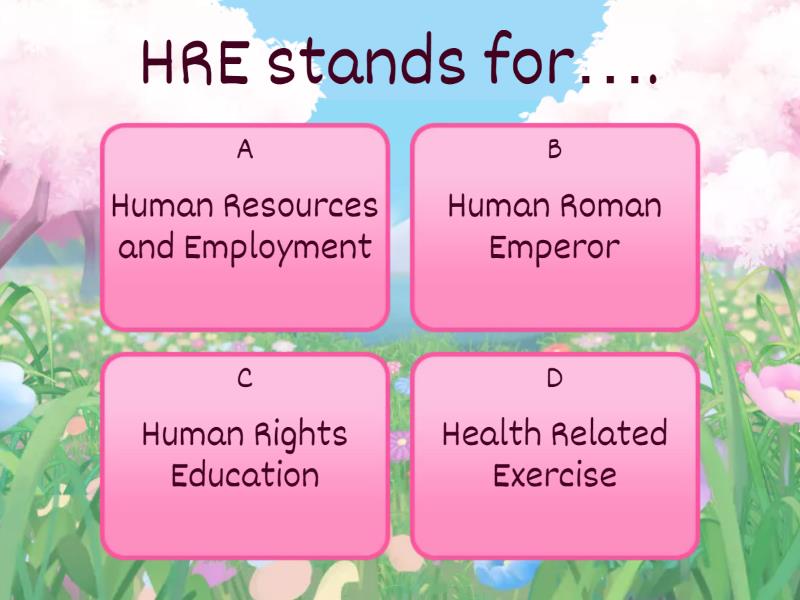 Human Rights - Quiz