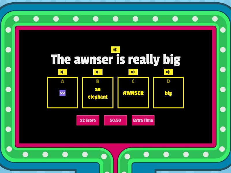 easiest Quiz - Gameshow quiz