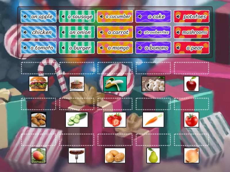 Academy Stars 1 Unit 10 Food - Match up