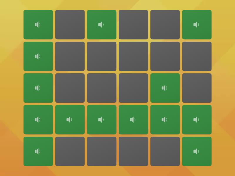 DIFFICULT Memory game - ONLY SOUNDS - Matching pairs