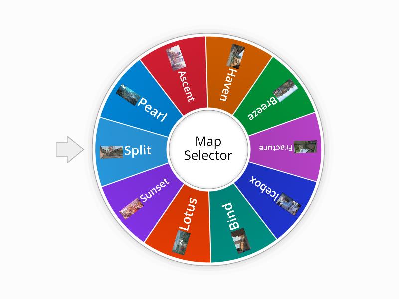 Map Selector - Spin the wheel