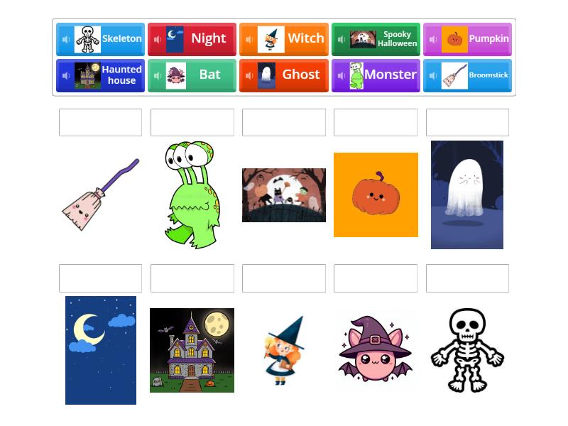 Spooky Halloween - Match up