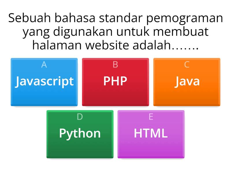 Latihan Pemograman WEB Dasar - Cuestionario