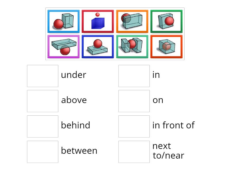 Prepositions of Place A1 - Match up