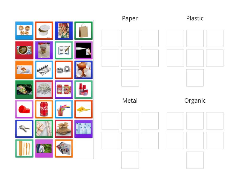 Let's recycle! - Group sort