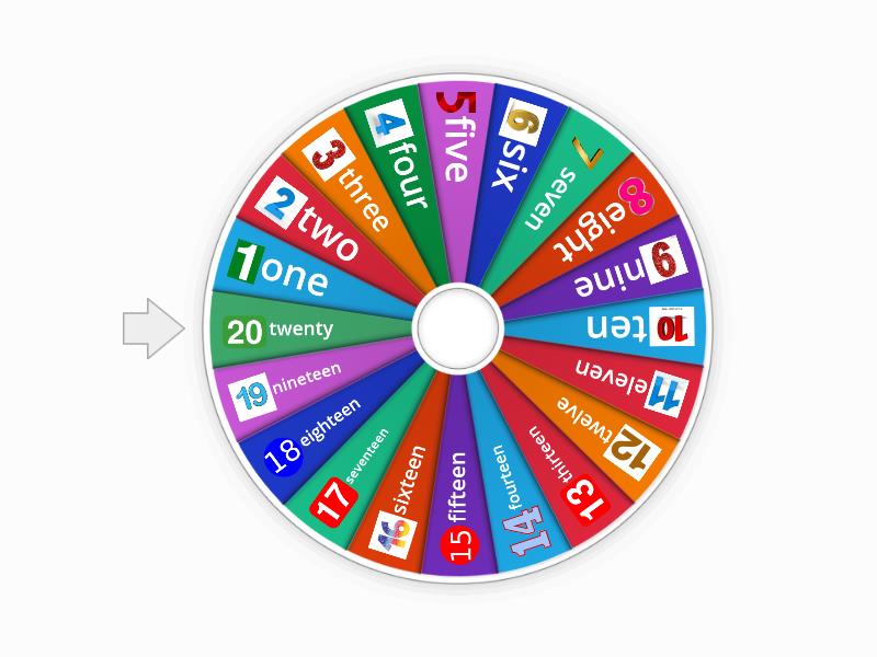 NUMBERS 1 -20 - Random wheel