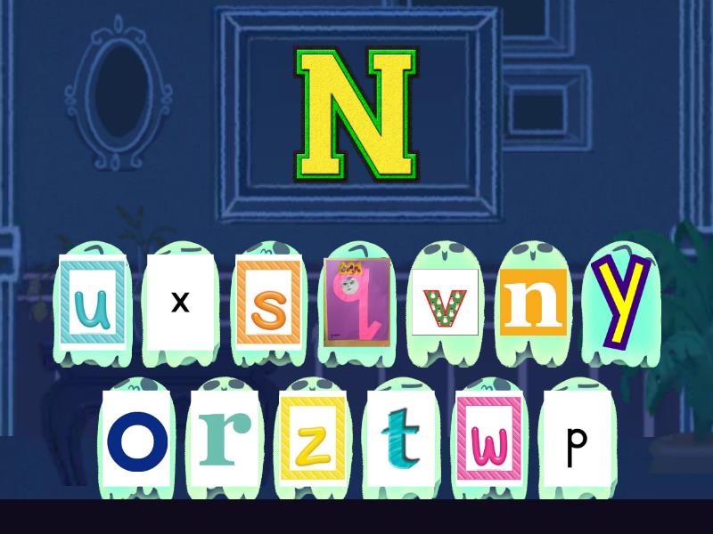 English Alphabet (n-z) - Find the match