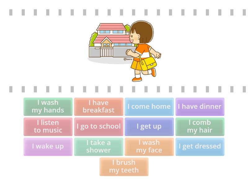 Daily Routines () - Find the match