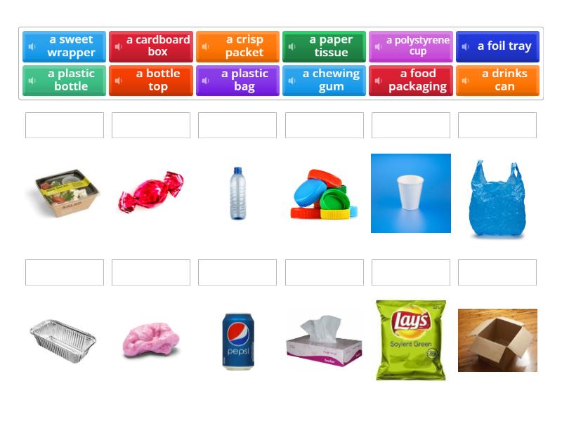 Project 3 5B Rubbish vocabulary - Match up