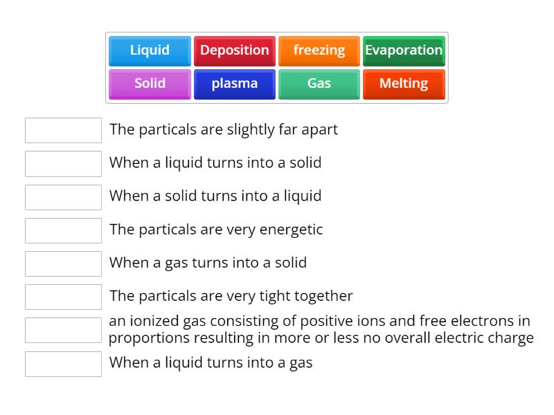 Grd 5 science - Match up