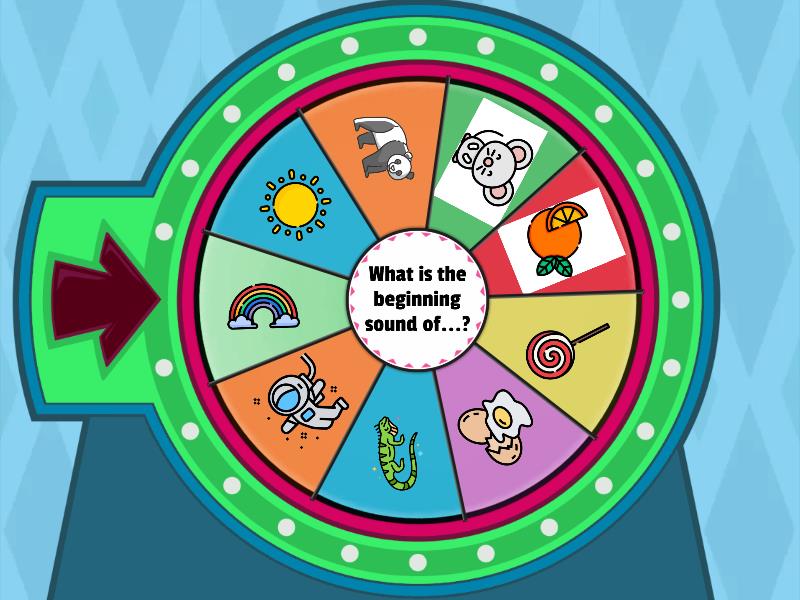 Beginning Sounds - Spin the wheel