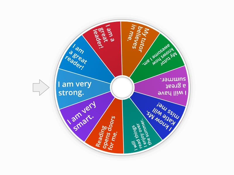 Affirmation - Spin the wheel
