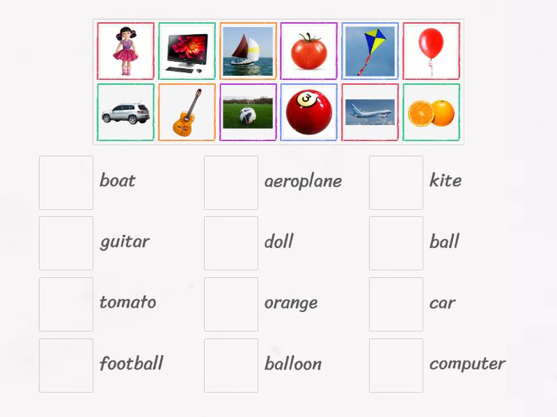 chatterbox 1 unit 4 - Match up