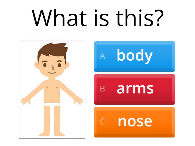 body parts 2 - Quiz