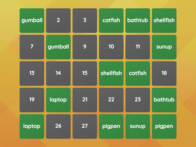 3.1 Compound Words - Matching pairs