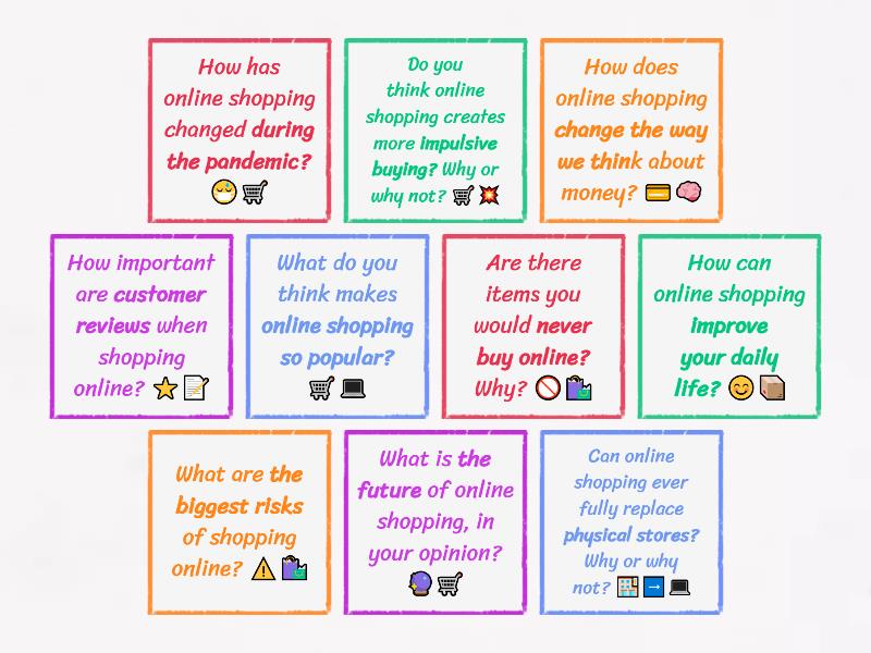 Online Shopping. B2 - Flip tiles