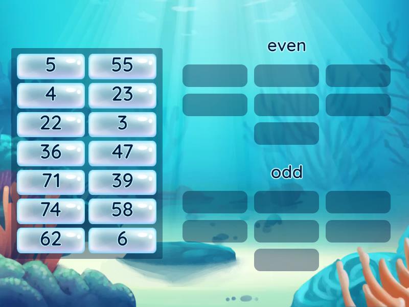 Even & Odd Numbers - Group sort