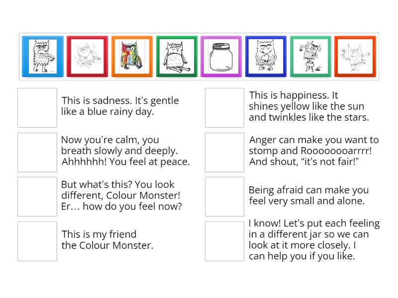 The Colour Monster - Match up