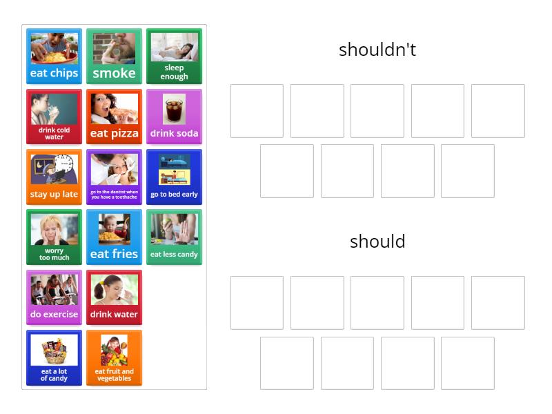 Should/shouldn't - Group sort