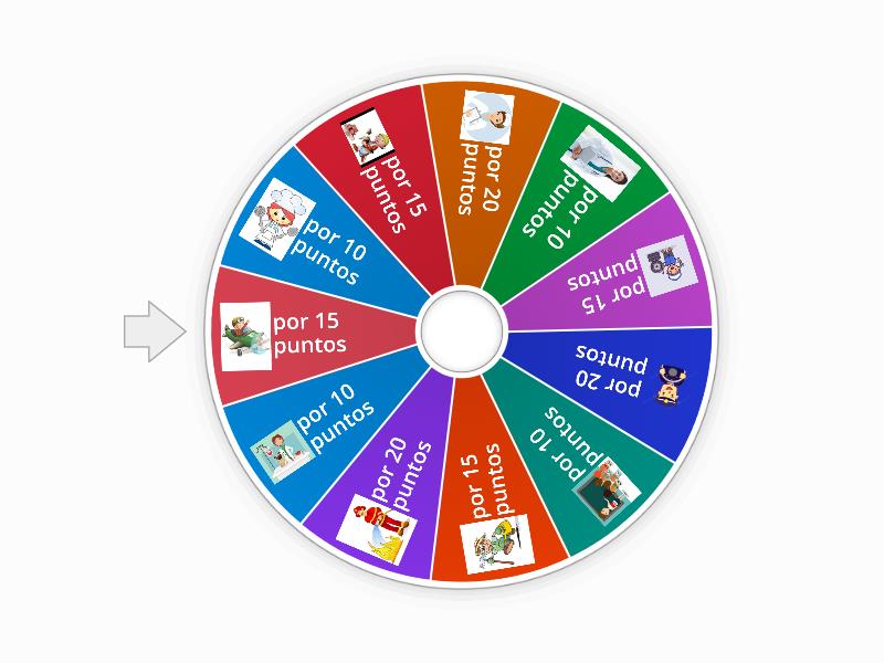 Ruleta Oficios y profesiones - Rueda aleatoria