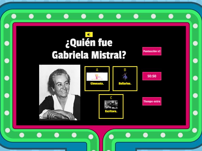 Gabriela Mistral - Gameshow quiz