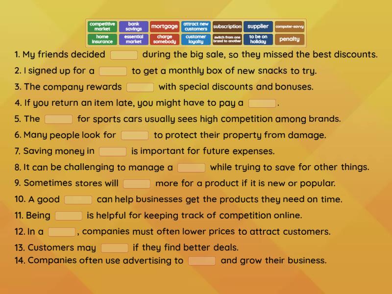 Competition - Complete the sentence