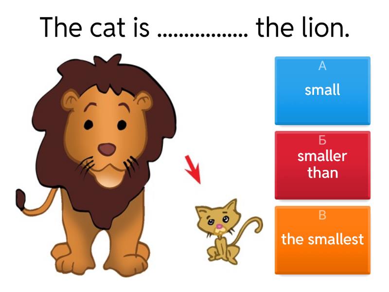 Comparative and Superlative (Short Adjectives) - Викторина