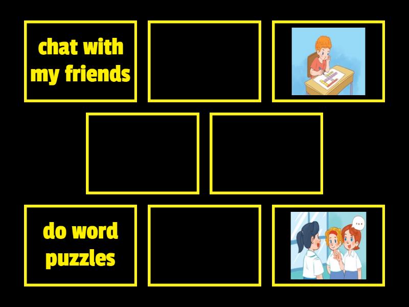 Break time activities - Matching pairs