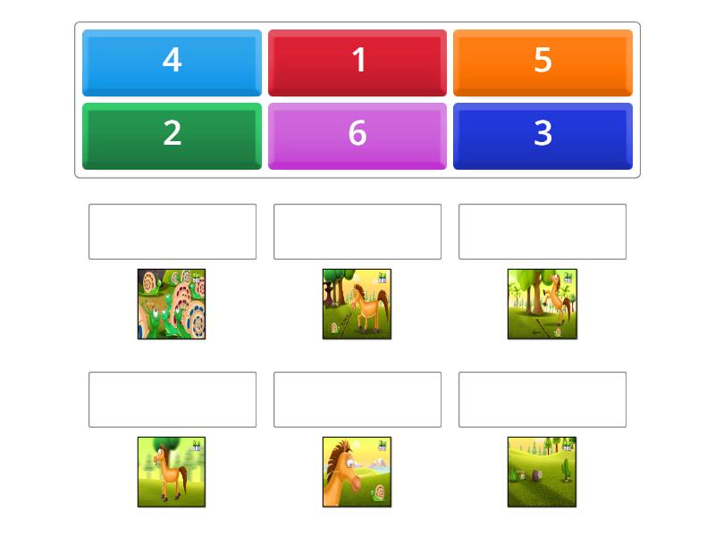 The Horse and the Snail sequencing the events of the story. - Match up