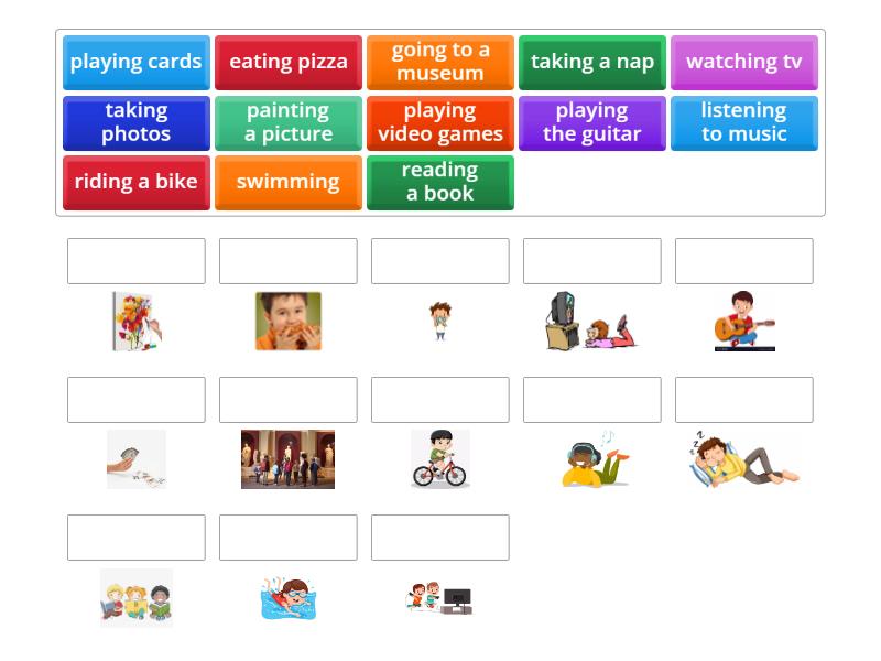 Match the definition to the correct picture - Match up