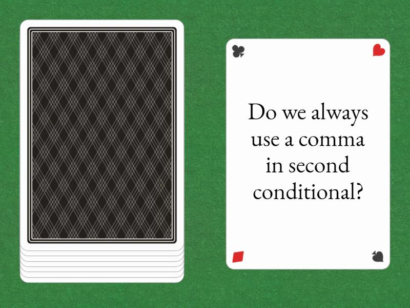 Second Conditional - CCQs - Speaking cards