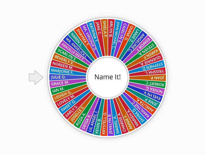 Number Recognition - Spin the wheel