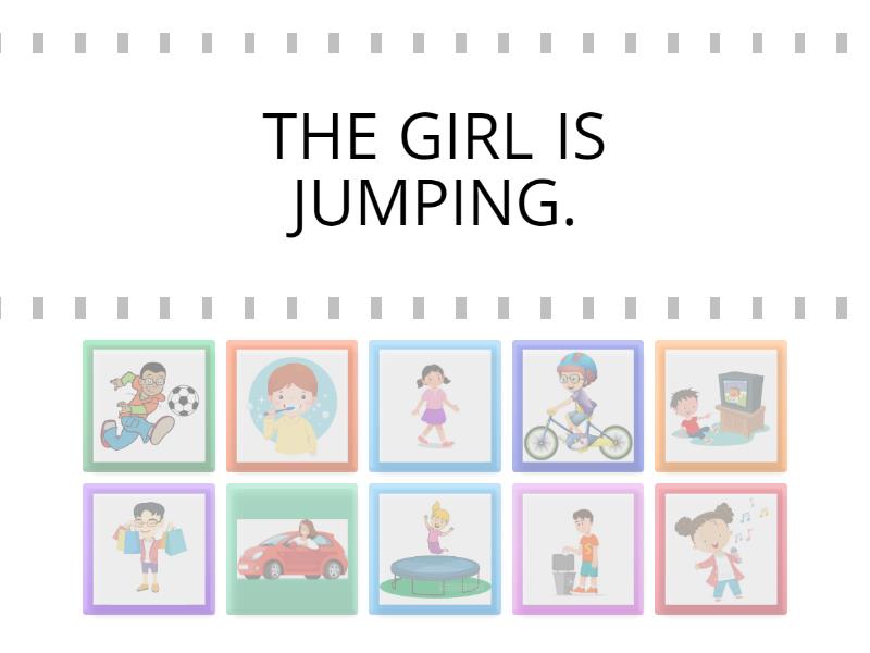 ACTION VERBS - STARTERS - Find the match