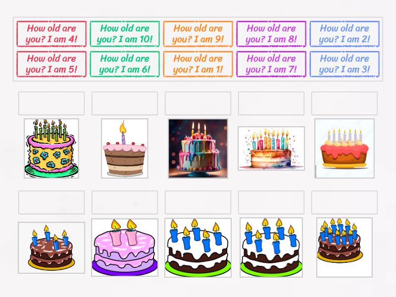 How old are you? Numbers 1-10 Kid's box 1 Lesson 1 - Match up