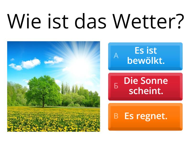 Wie ist das Wetter? - Quiz