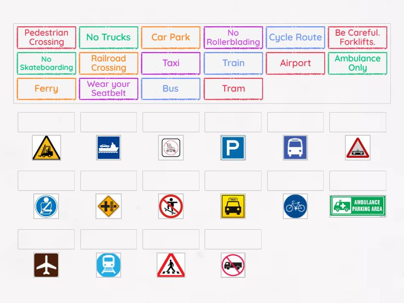 Transport Signs - Match up