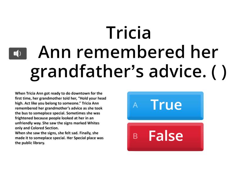 Tricia Ann 6 - Quiz