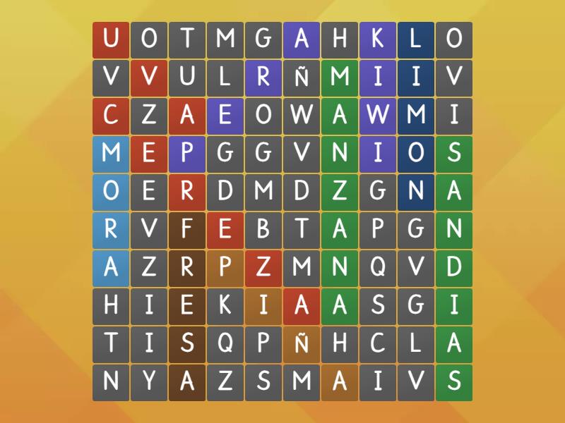 Sopa de Letras - Wordsearch