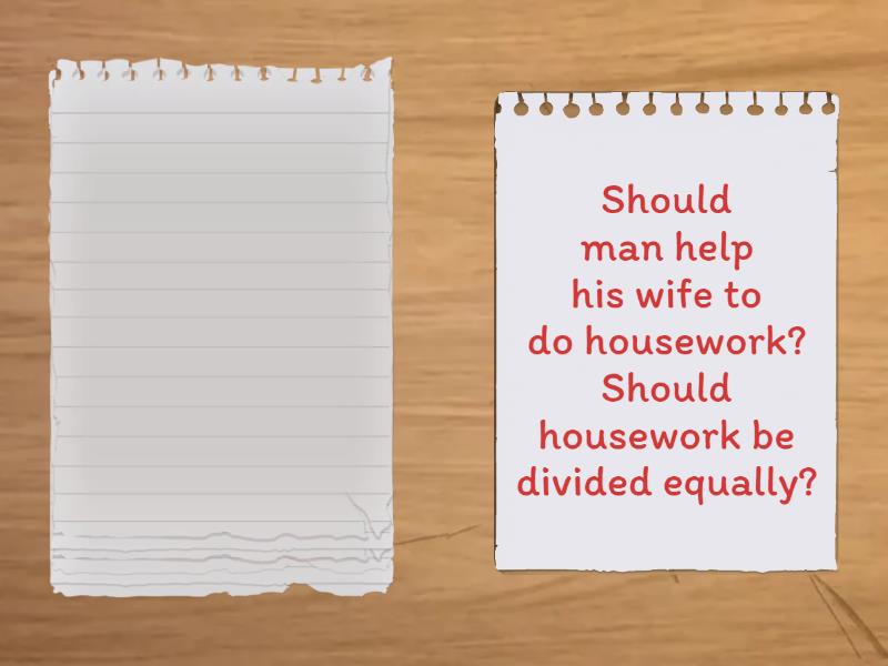 Housework - Speaking cards