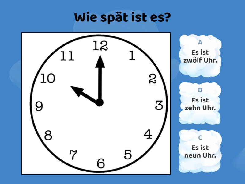 Wie spät ist es? - Test