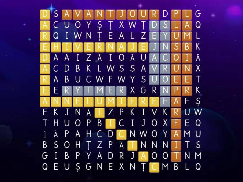 Temps - Wordsearch