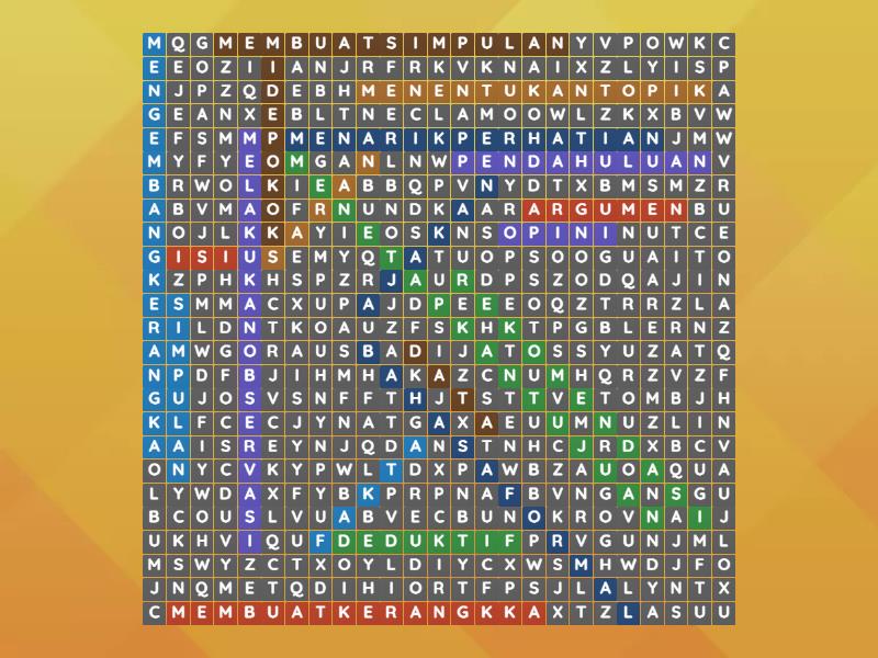 Teka teki - Wordsearch
