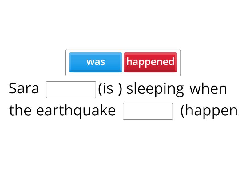 Mg 3.2 U8 L 11 -past progressive + simple past tense - Missing word