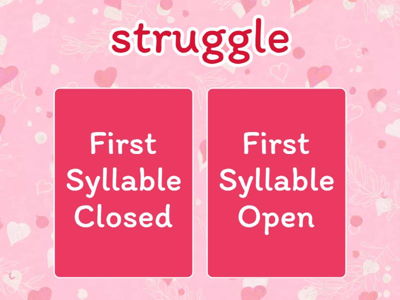 6.12 Is the first syllable open or closed? - Quiz