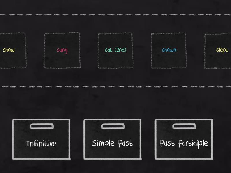 Irregular verbs with "s" - Speed sorting