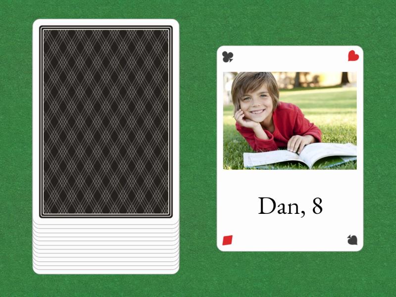 What's your name? How old are you? - Speaking cards