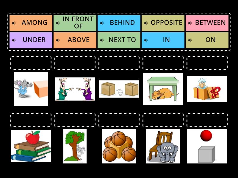 Prepositions of Place - Match up