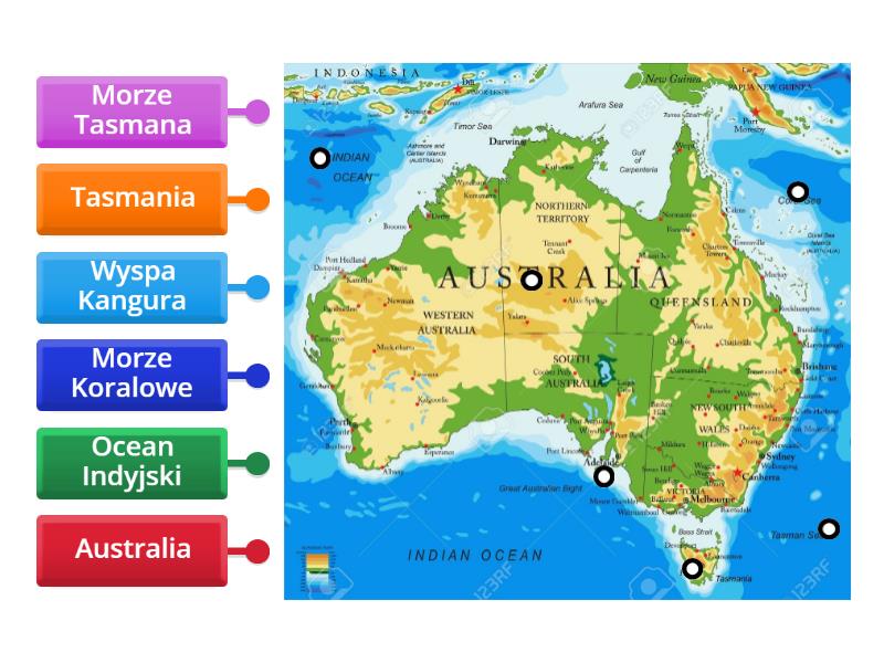 Australia - Labelled diagram