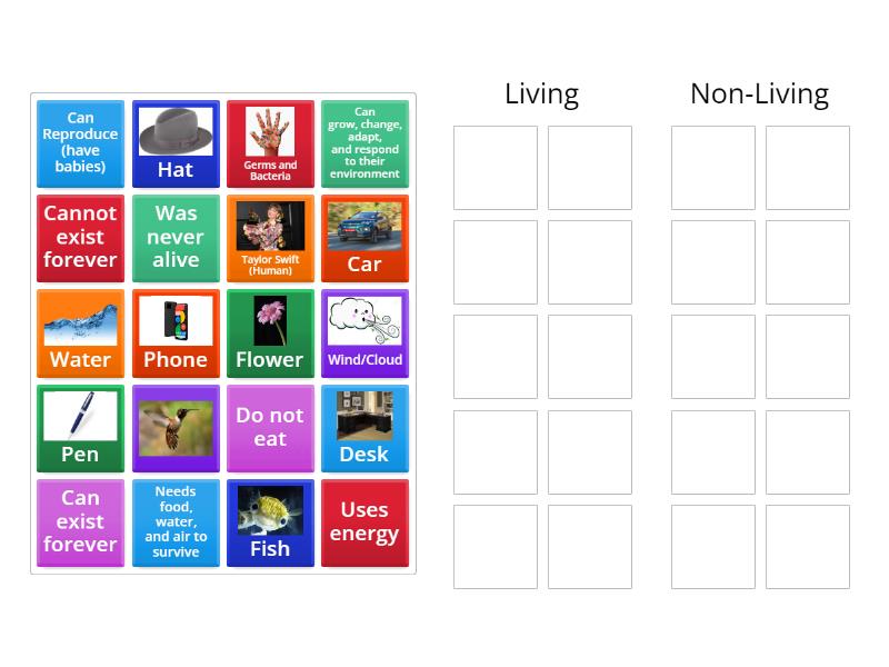 Living vs Non-Living Sort - Group sort