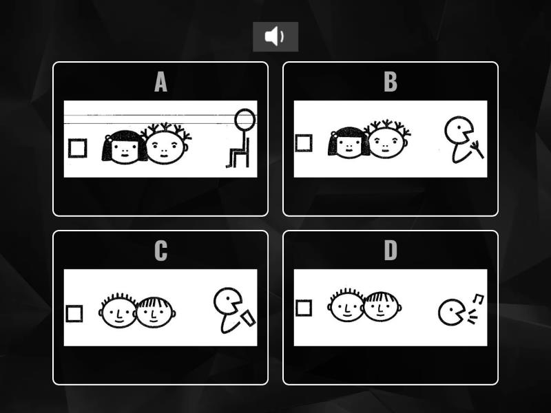 Picto 3.4 - : luister --> kies afbeelding - Quiz